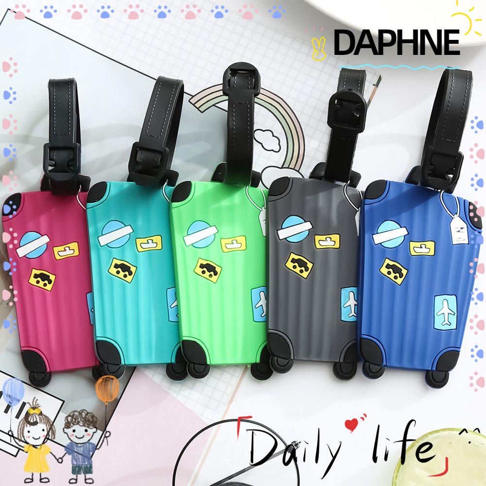 DAPHNE Silicone Luggage Tag Business Trip Cute Cartoon Tag Label School ...