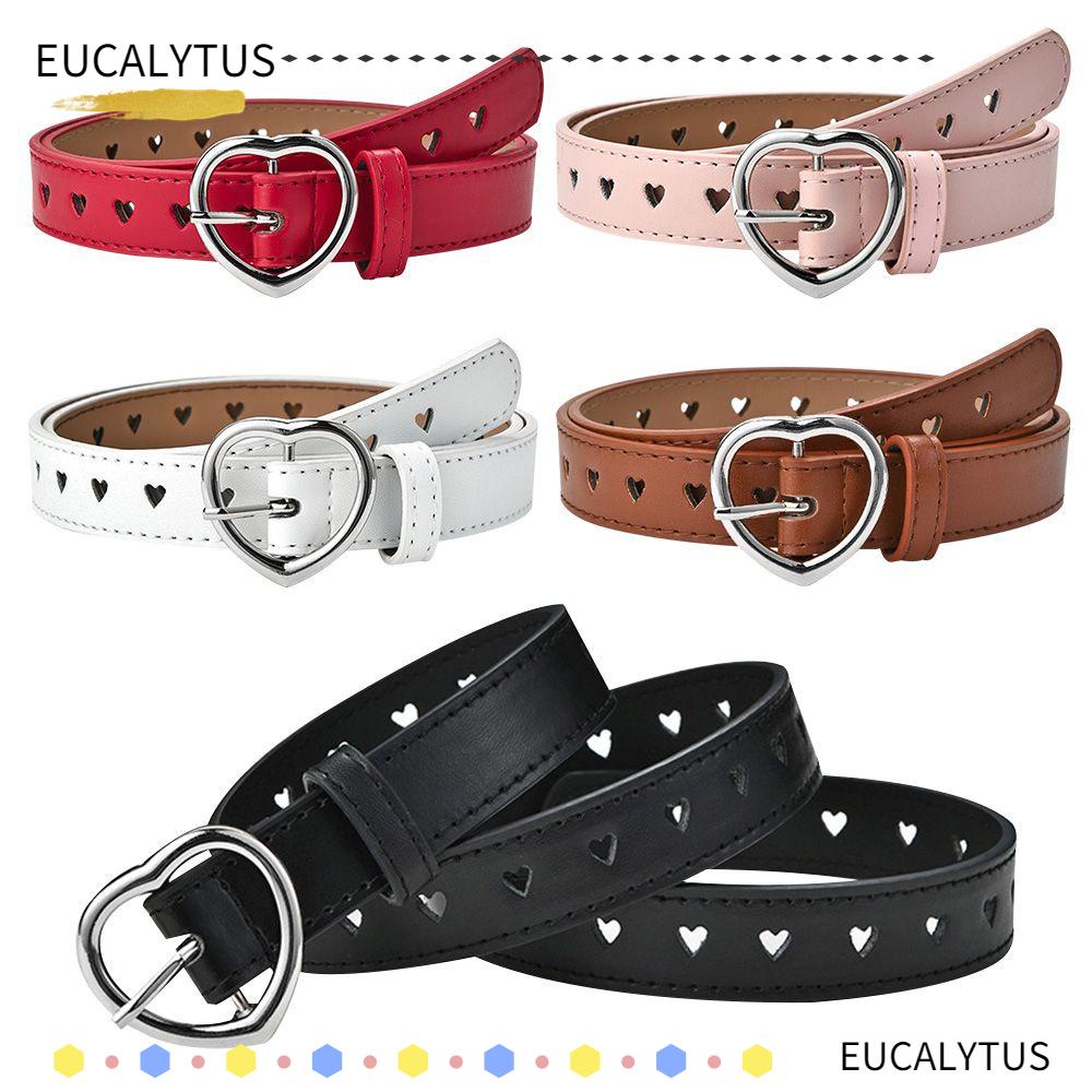 EUTUS Peach Heart Buckle Belt Casual Cute Fashionable Waist Belt ...