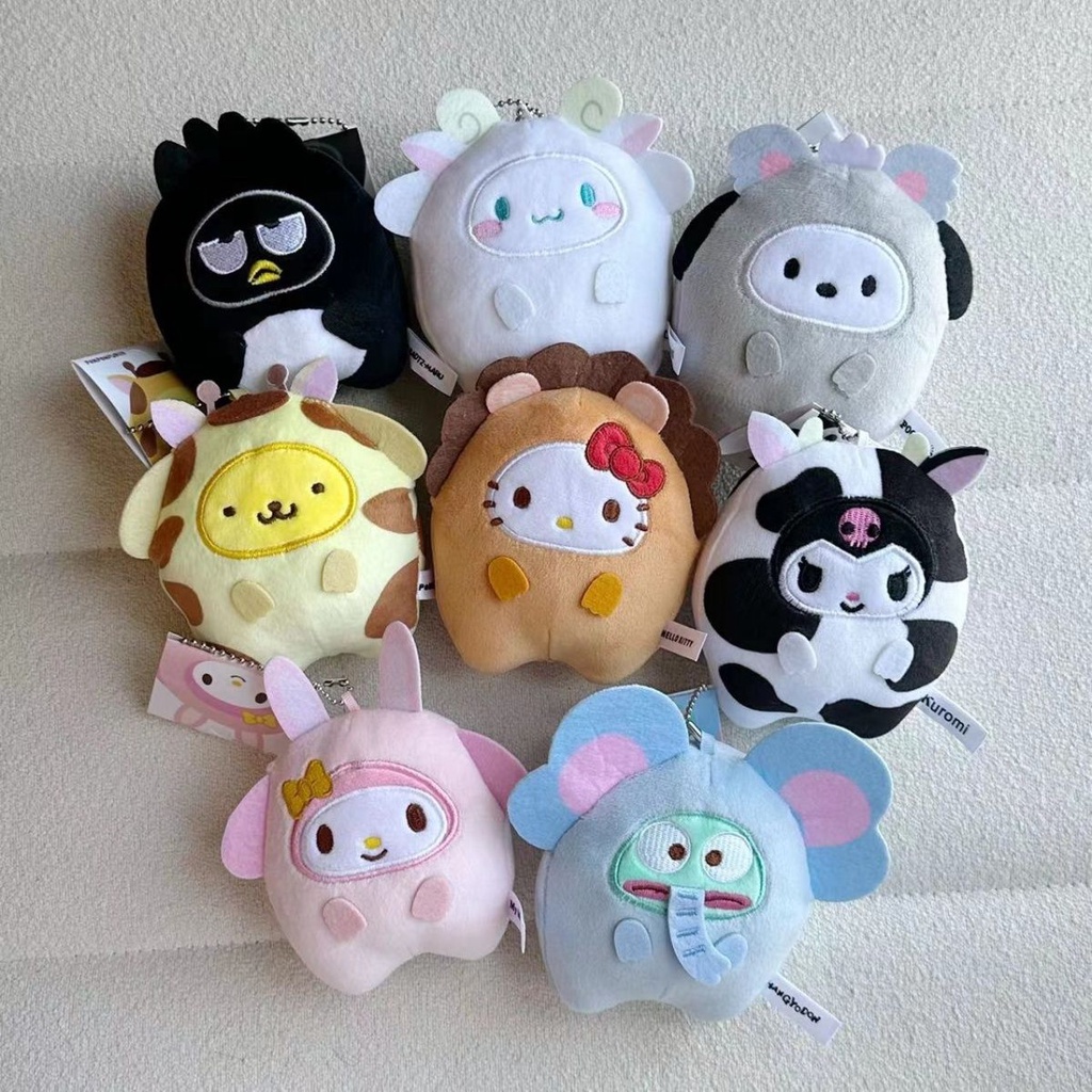 Kawaii Sanrio Cross Dressing Animal Series Plush Toy Kuromi My Melody ...