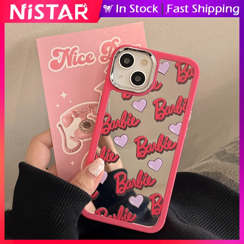 New Barbie Pink Mirror Soft Phone Case, Fashion Protective Shelll ...