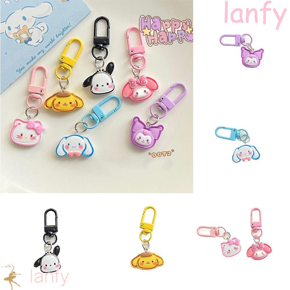 LANFY Cute Line Kuromi Key Chains, Kitty Cat Cinnamoroll, Cute ...