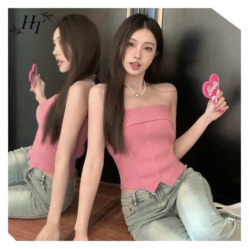 Sexy Spicy Girl Off Shoulder Bra Vest Female Summer Strapless Wrap ...