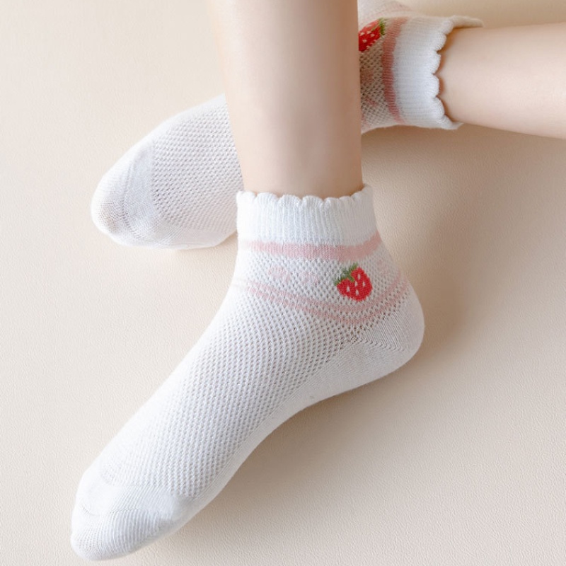 5 Pairs Cartoon Summer Children's Socks Boy Thin Socks Cotton Spring ...