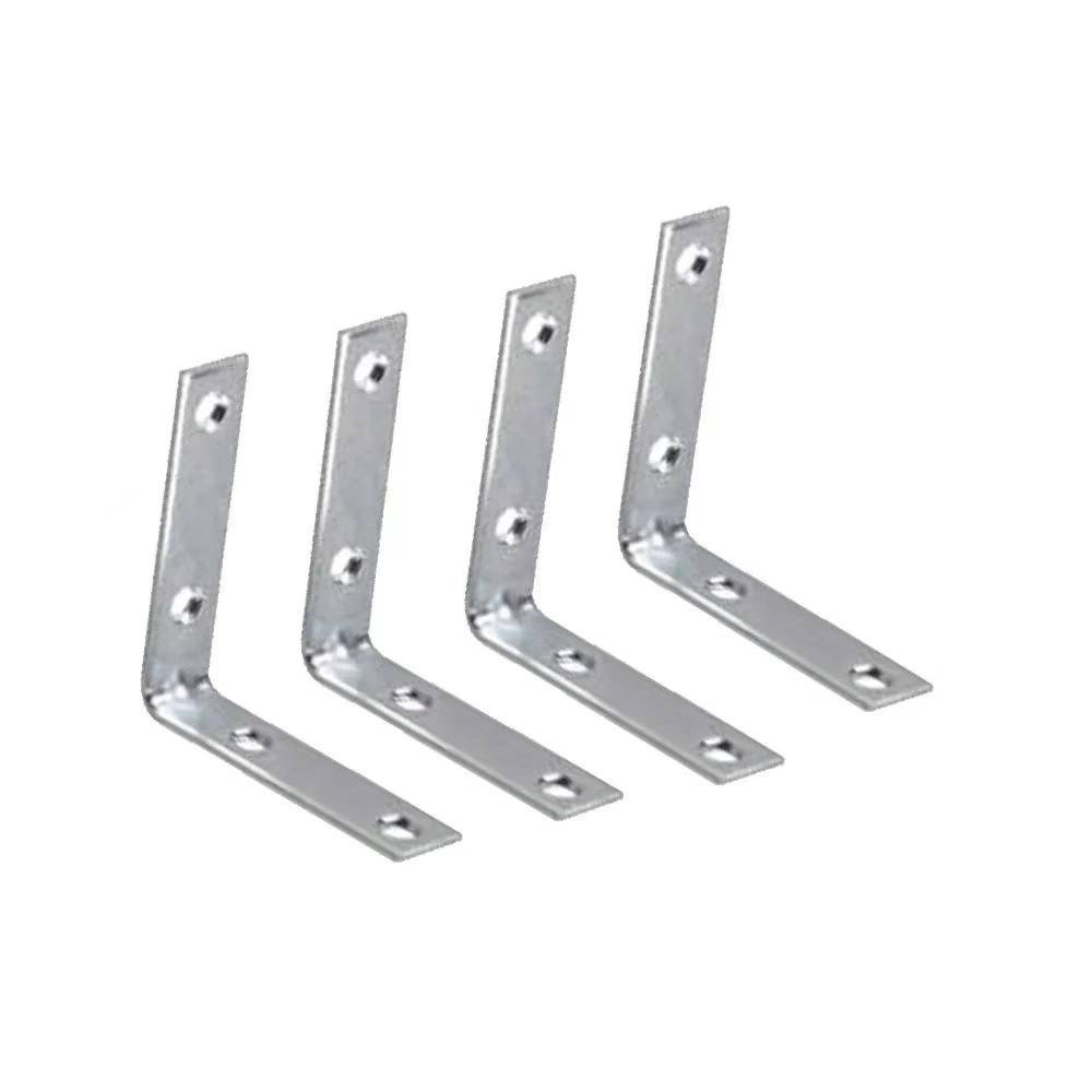 4pcs Metal corner brace L shape sturdy steel bracket for wood wall ...
