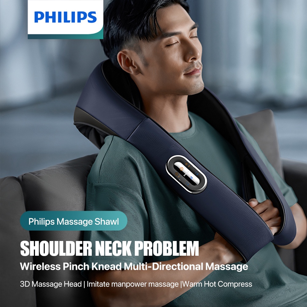 Philips Shoulder And Neck Massager Shawl coldless Waist Back Multi-Part ...