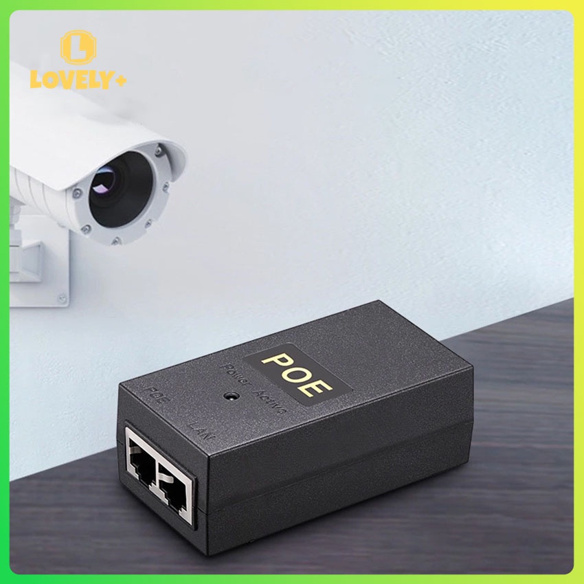 Desktop POE Power Injector Ethernet Adapter 48V 0.5A 24V 1A | Shopee ...