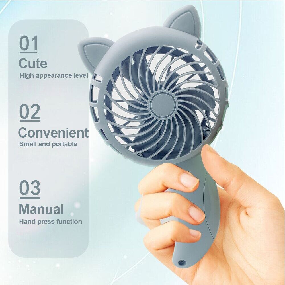 Portable Handheld Fan Hand Pressure Fan Mini Portable Fan Without ...