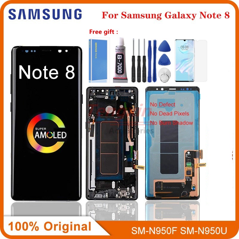 6.3";Original AMOLED For Samsung Galaxy Note 8 N950F N950A N950U LCD ...