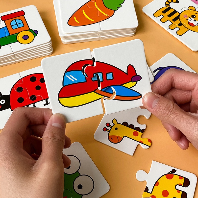 blind box Montessori Toddler Card Matching Game Early Education Puzzle ...