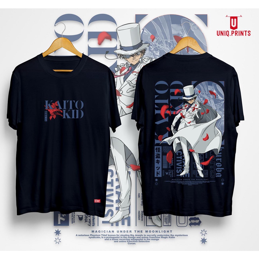 UNIQ.PRINTS DETECTIVE CONAN KAITO KID GRAPHIC COTTON TSHIRT FOR MEN AND ...