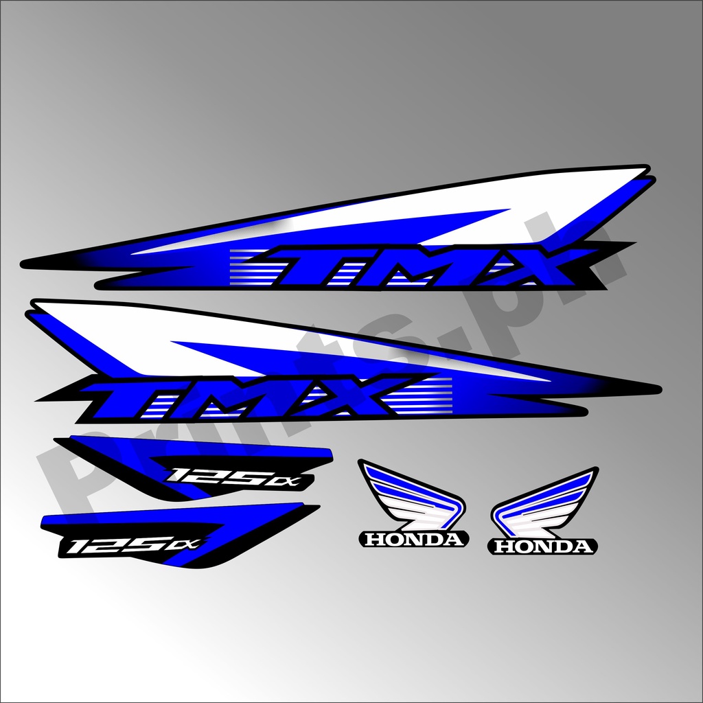 Tmx 125 Custom Decals Laminated | Shopee Philippines