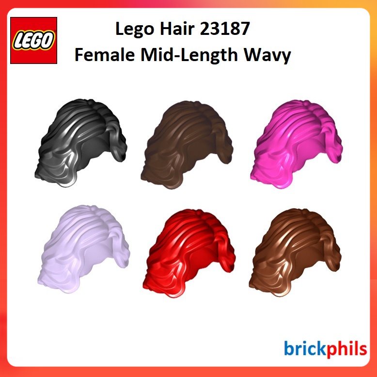 Lego Hair 23187 - Female Mid-Length Wavy | Shopee Philippines