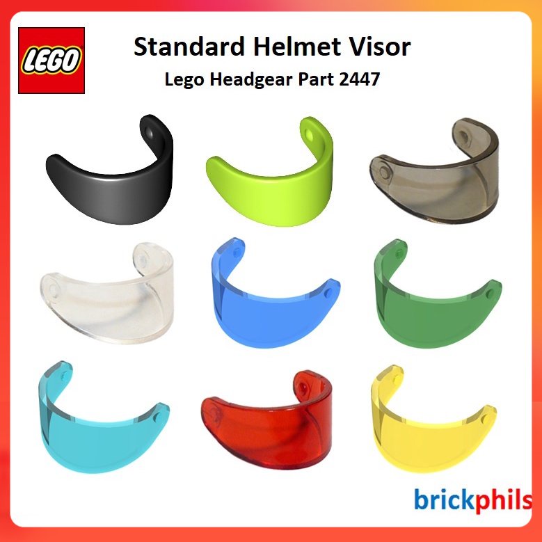 Lego Headgear Part 2447 - Standard Visor | Shopee Philippines
