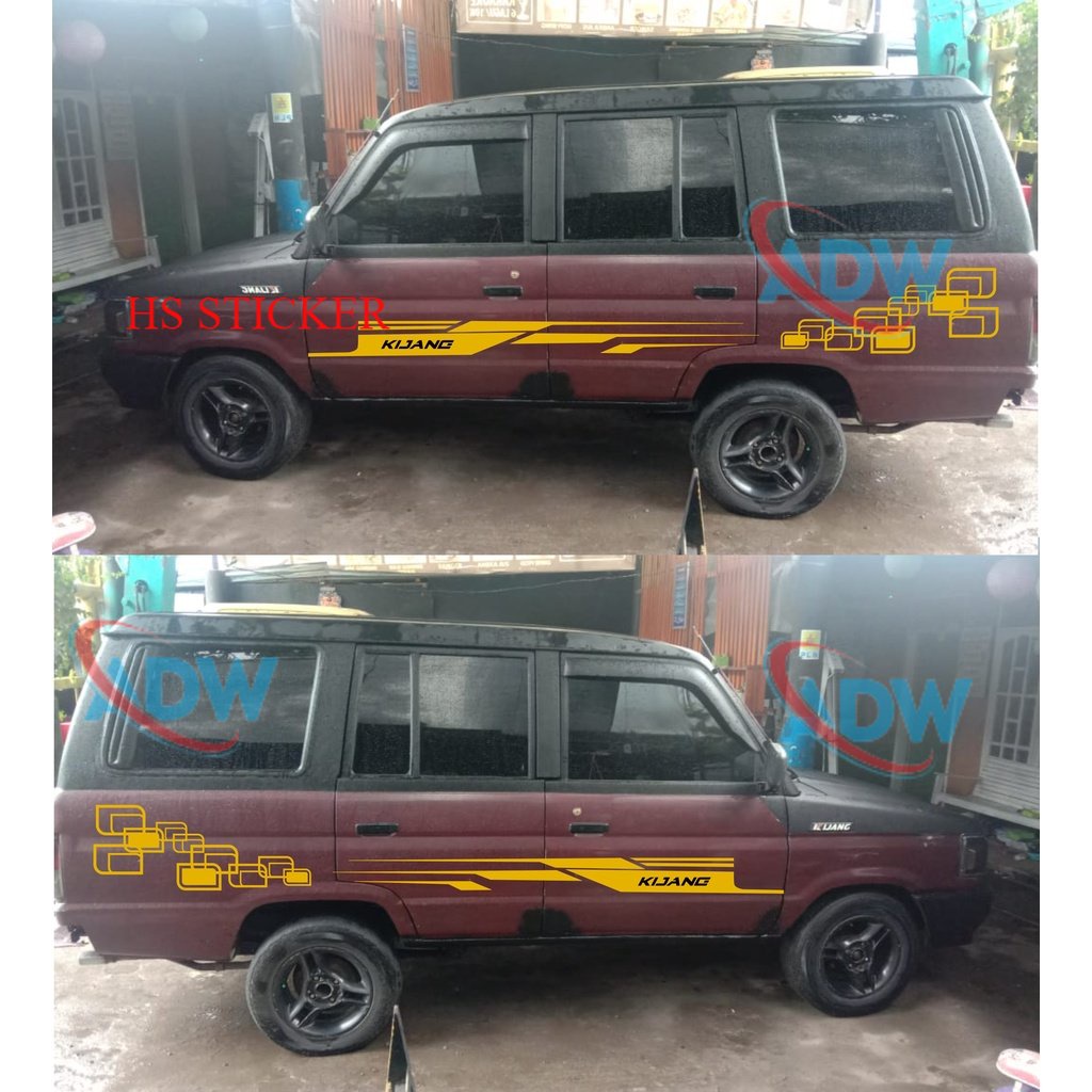 Sticker Cutting Car Kijang Super Sticker Cutting Car Kijang Super Lis ...