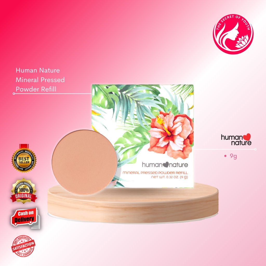 Human Nature Mineral Pressed Powder Refill 9g | Shopee Philippines