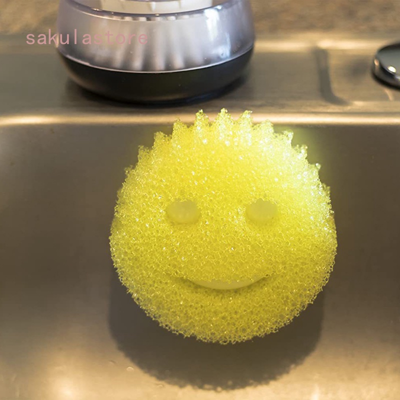 Sponge Holder Kitchen Smile Sponge Organiser with Suction Cup, Sponge ...