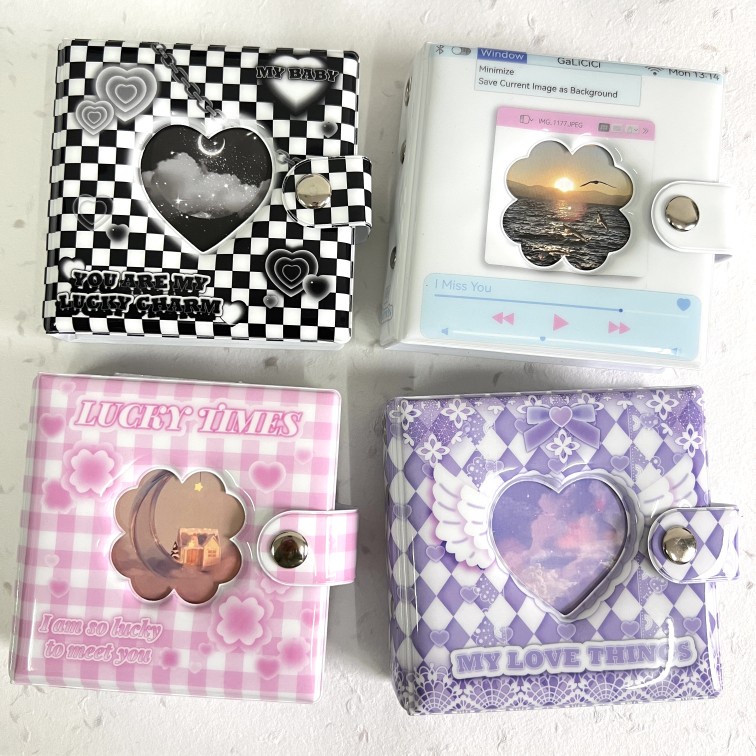 Ins 3 Inch Photo Album Binder Photocard Polaroid Collect Book Card ...
