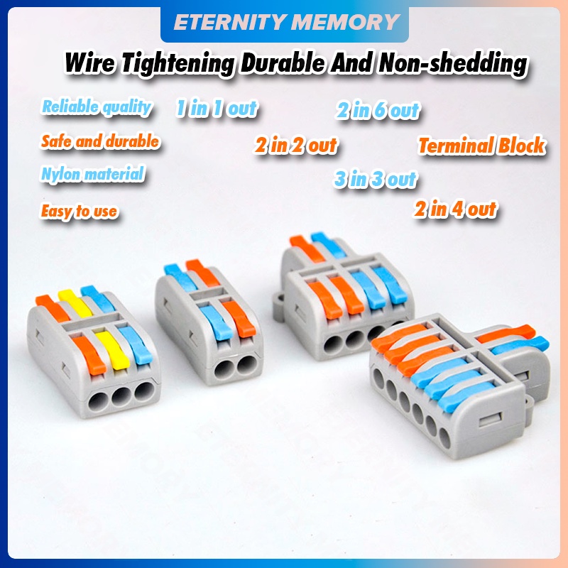 Universal Wiring Cable Connector Fast Wire Wiring Connector Push-in ...