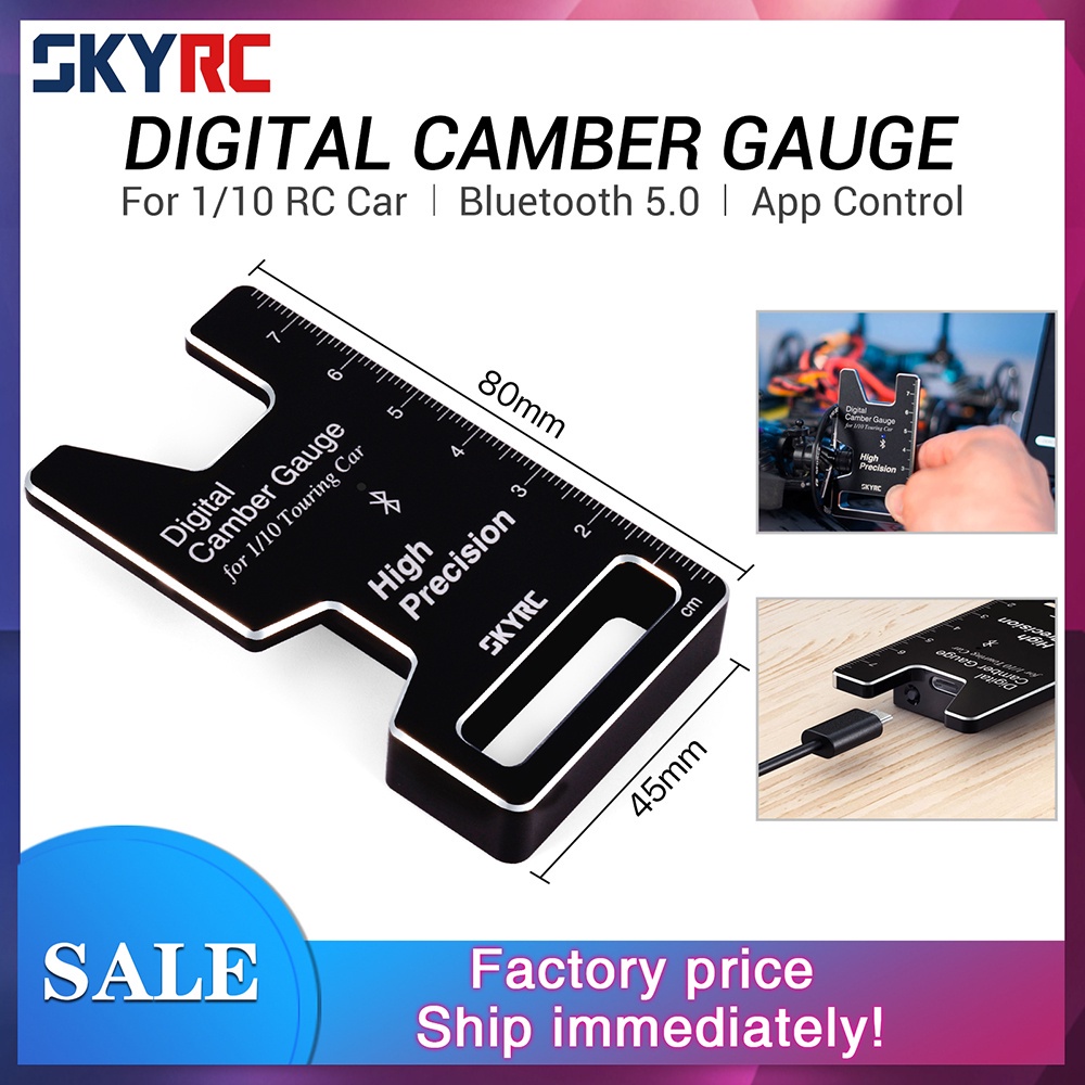 SKYRC RC Digital Camber Gauge for 1/10 RC Car Truck Buggy Wheels with ...