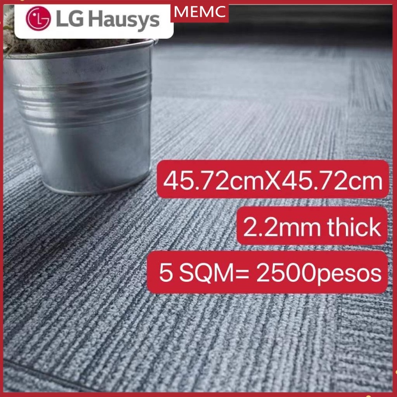 Premium LG Hausys 2.2mm thick 45.72cmX 45.72cm Vinyl Floor Stickers ...