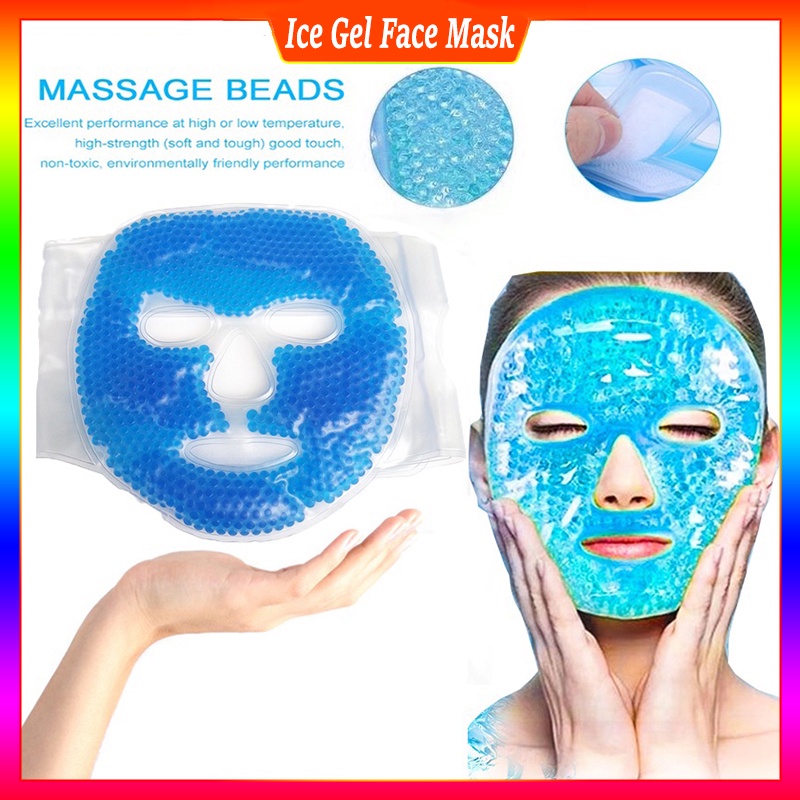 Ice Gel Face Mask Fatigue Relief Relaxing Mask Ice Pack Cooling Face ...