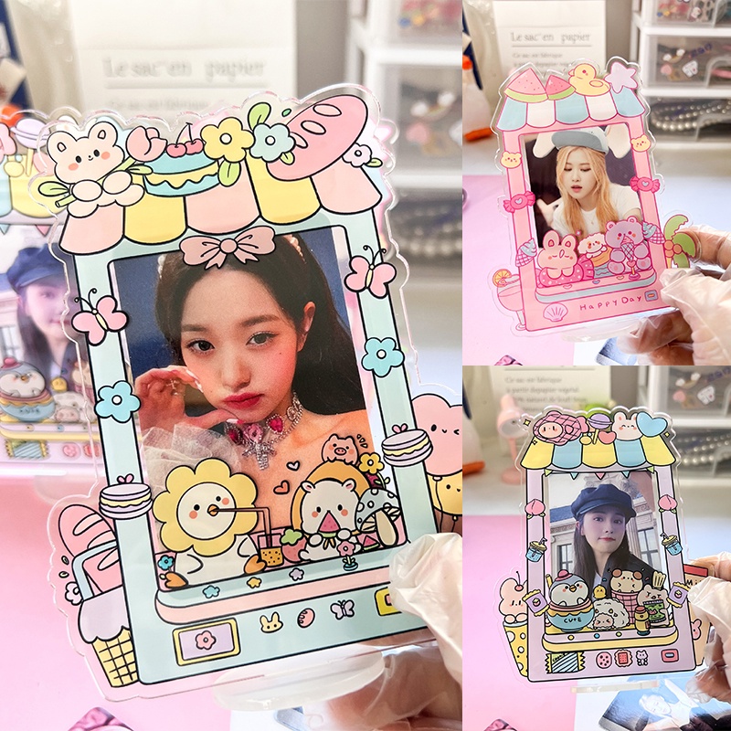 Cartoon Cute Korean Version Acrylic Photocard Frame Stationery Card ...