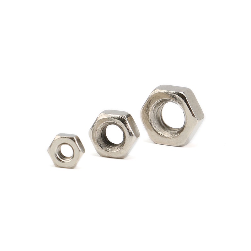100Pcs Metric Thread DIN934 M2 M2.5 M3 M4 M5 Steel Hex Nuts | Shopee ...