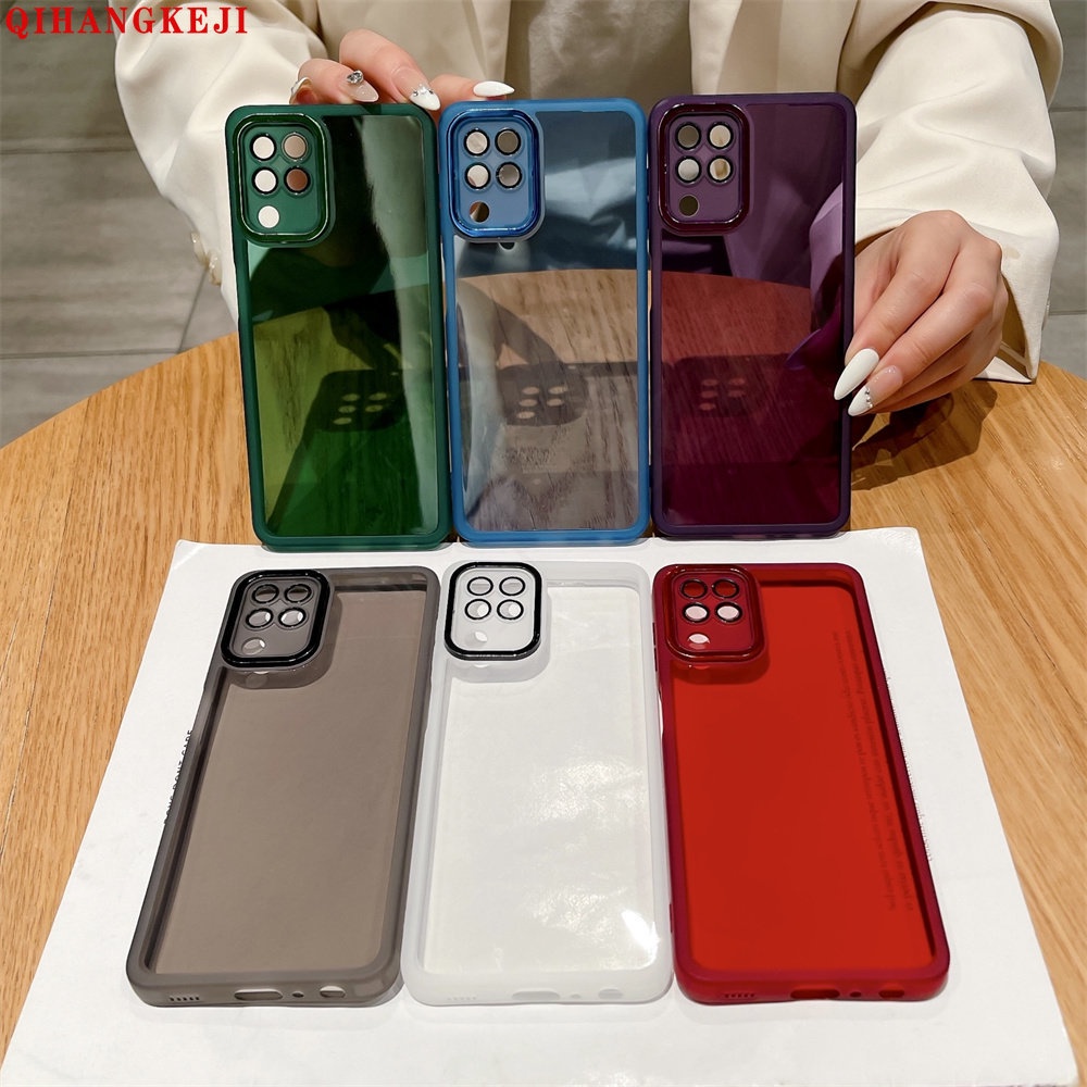 Casing Luxury Acrylic Clear Hard Shockproof Phone Case For Samsung Galaxy A03 Core A12 A22 A32 ...