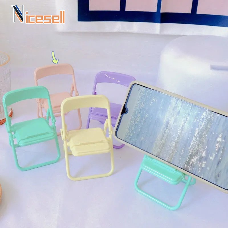 Chair Shaped Phone Holder Candy Color Phone Stand Desktop Decoration ...