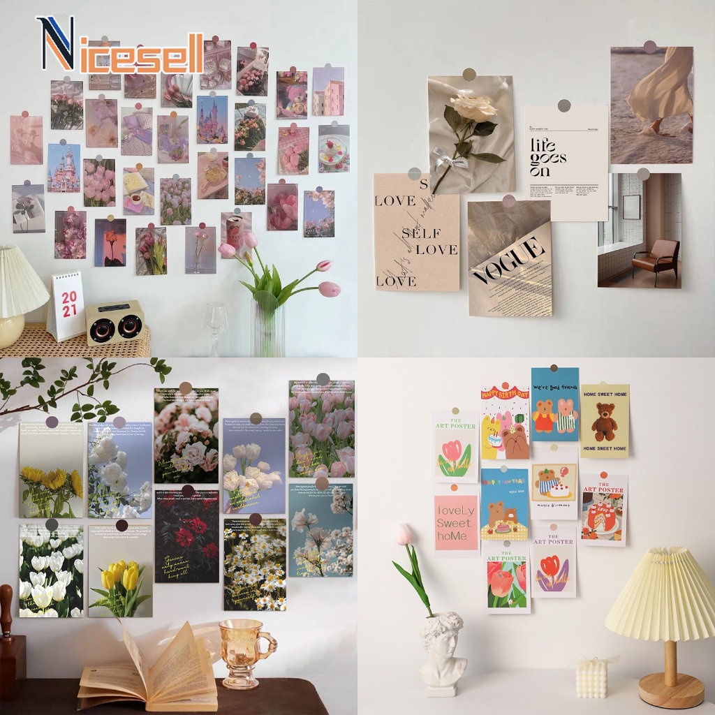 Wall Card Decor Postcard DIY WallCard Colorful Dot Sticker Card Photo ...