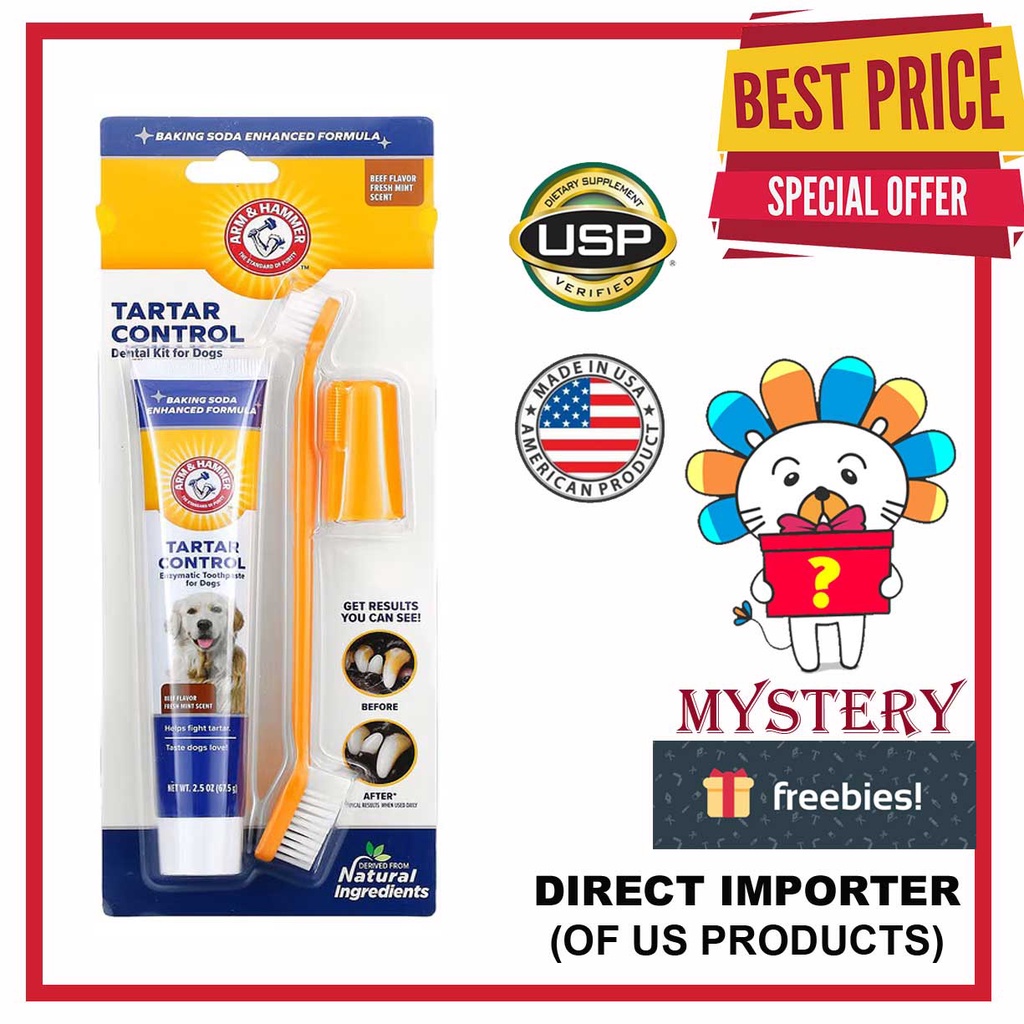 Arm & Hammer Tartar Control Dental Kit for Dogs Beef | CPM | Shopee ...