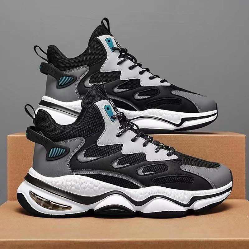 korean style rubber BASKETBALL shoes for men high cut snakers | Shopee ...