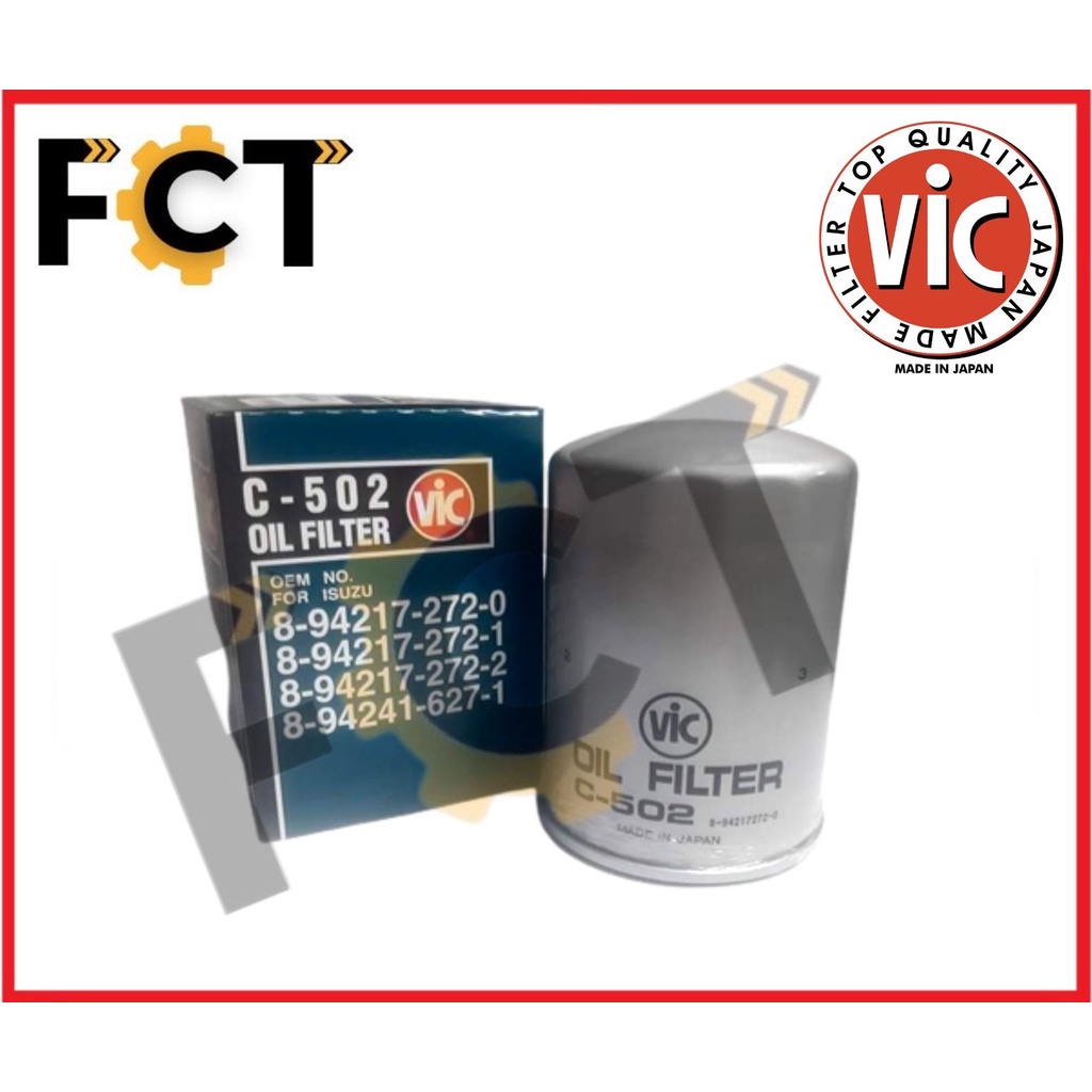 VIC Oil Filter Isuzu (C 502) | Shopee Philippines