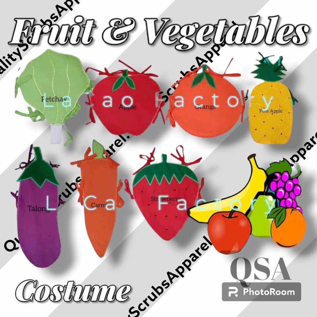 QSA'S NUTRITION MONTH COSTUME// FRUITS & VEGETABLES// FOR KIDS | Shopee Philippines