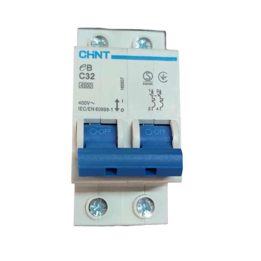 CHINT 32A 2Pole Miniature Circuit Breaker 4.5 KAIC 220V DIN Rail Type ...
