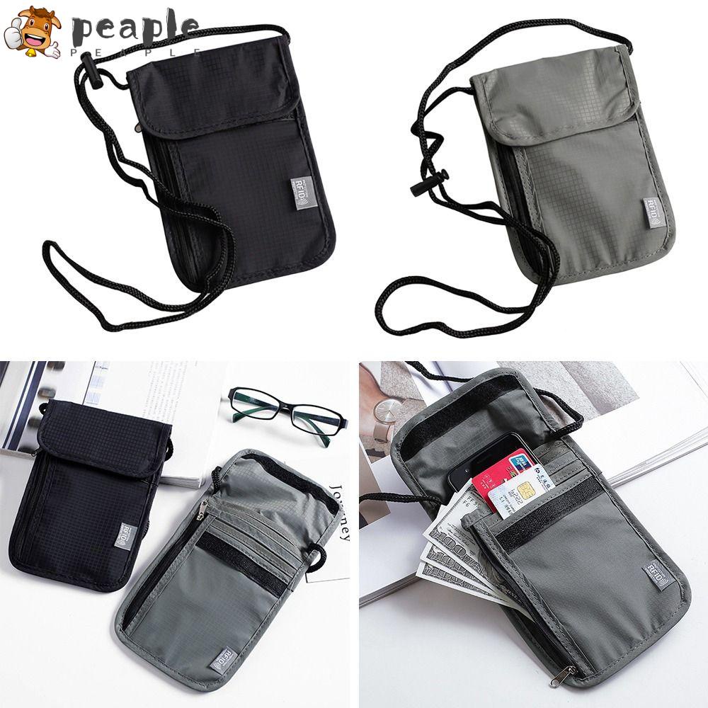 PEAPLE RFID Passport ID Bag, Waterproof Nylon Document Pouch, Portable ...