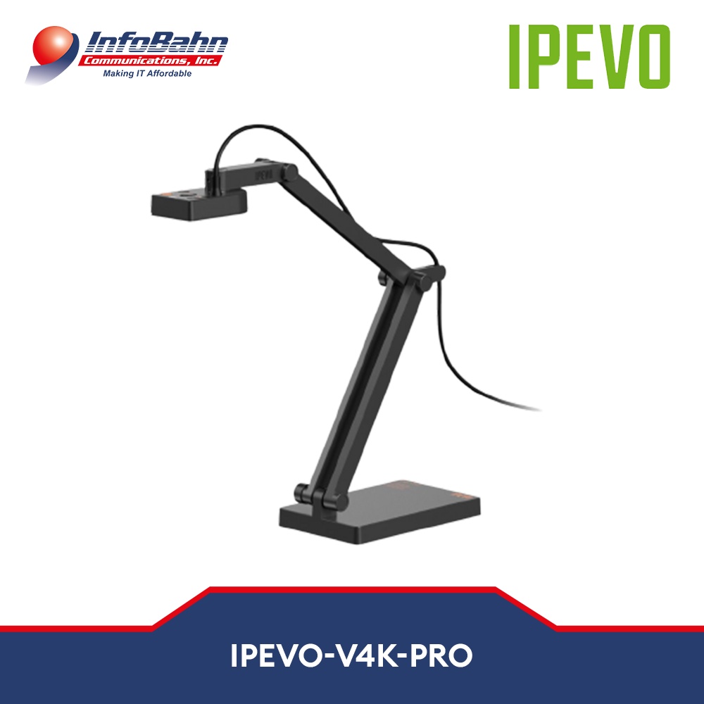 IPEVO V4K Pro Ultra HD USB Document Camera | Document Scanner (5-903-3 ...