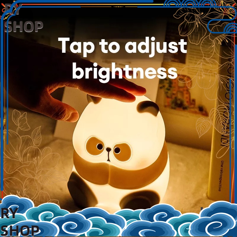 Modern Creative Art Decoration Panda Patting Light Night Light ...