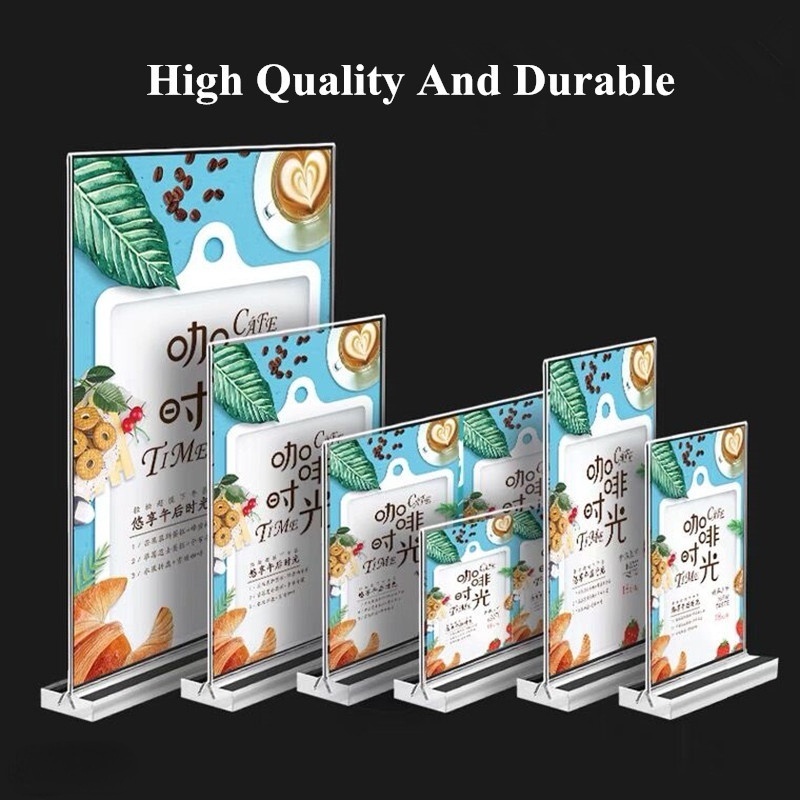 A6 Acrylic Sign Holder Double Sided Retail Price Label Poster Frame ...