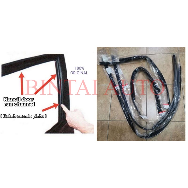 PERODUA KANCIL GETAH TINGKAP/ DOOR GLASS RUN CHANNEL RUBBER 68141/68142 ...