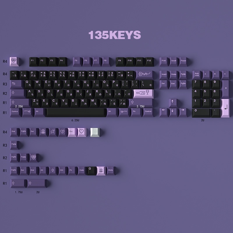 GMK First Love Keycap Set 132Keys Cherry Profile Compatible Gateron Cherry MX Switches 60/70/80 ...