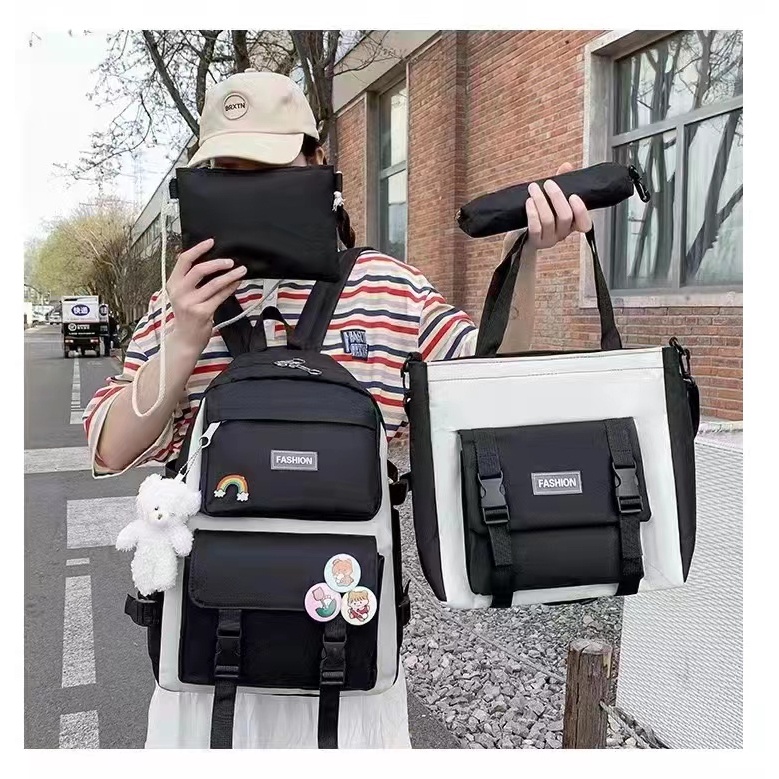 BloomEnergy #2202 Multi-Purpose 4in1 School Backpack Canvas Student Backpack Unisex Bag | Shopee ...