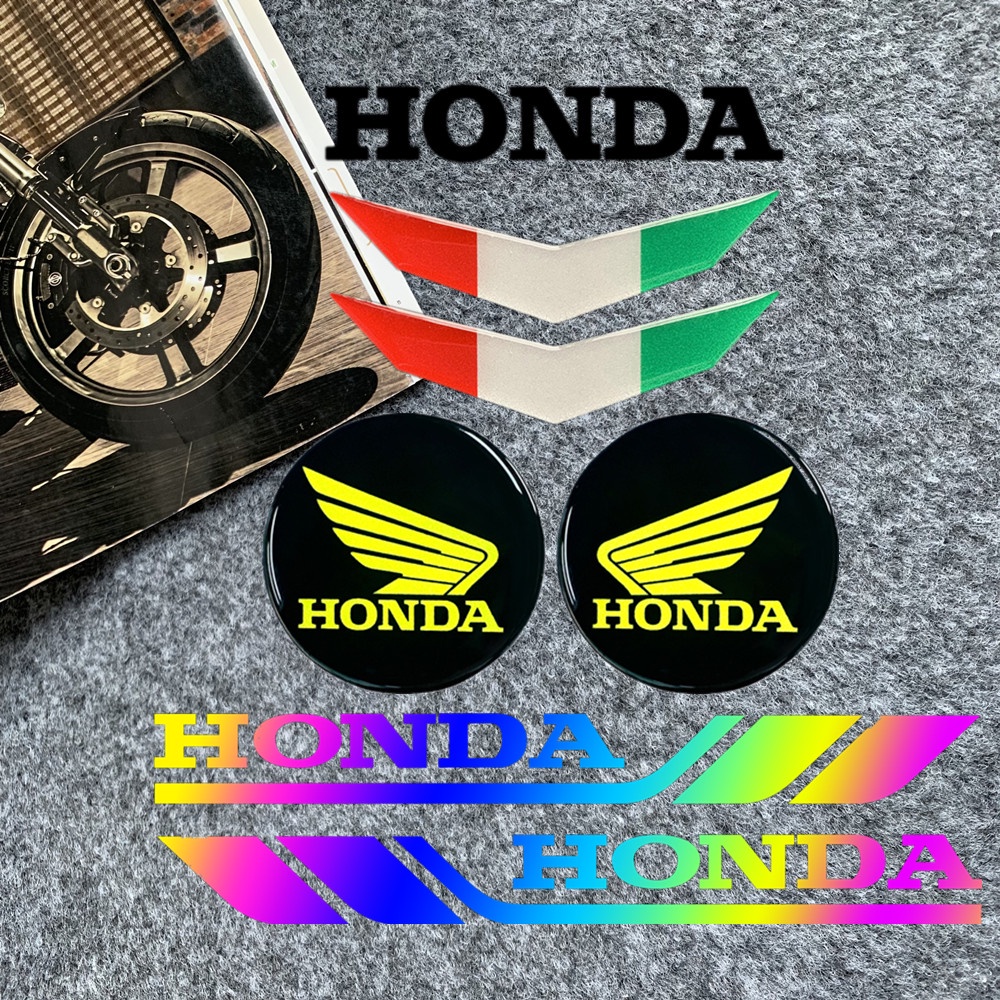 HONDA Motorcycle Reflective Stickers Soft glue Car Styling Decals Epoxy ...