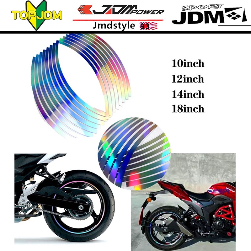 Laser 16Pcs 10/12/14/18 inches Wheel Rim Tape For Motorcycle Car ...