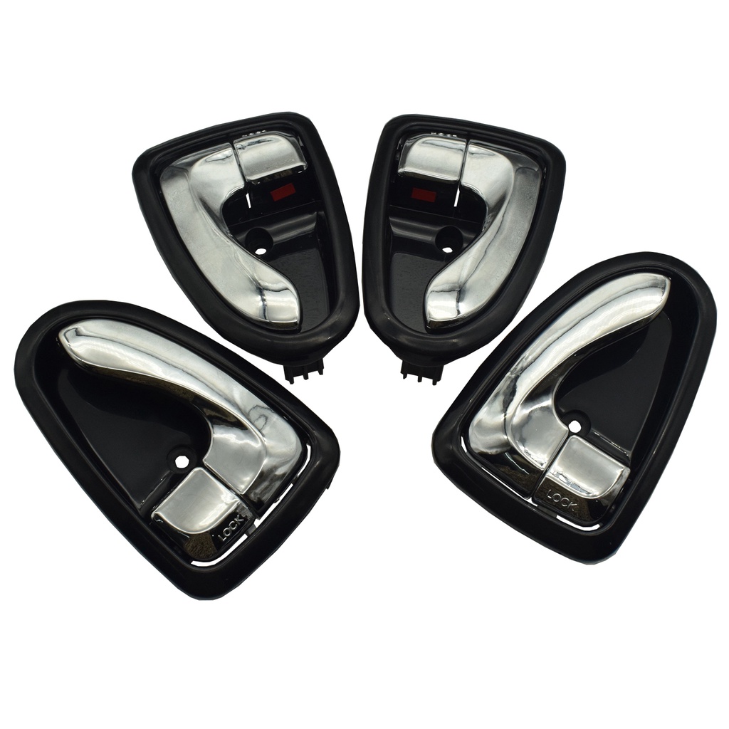 Black / Chrome Car Inside Interior Door Handle Left Right for Hyundai ...