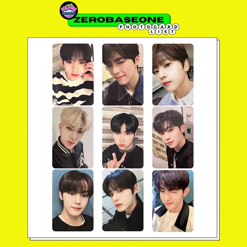 Kpop ZB1 ZEROBASEONE KCON 2023 Small Card Postcard Special Edition Card ...