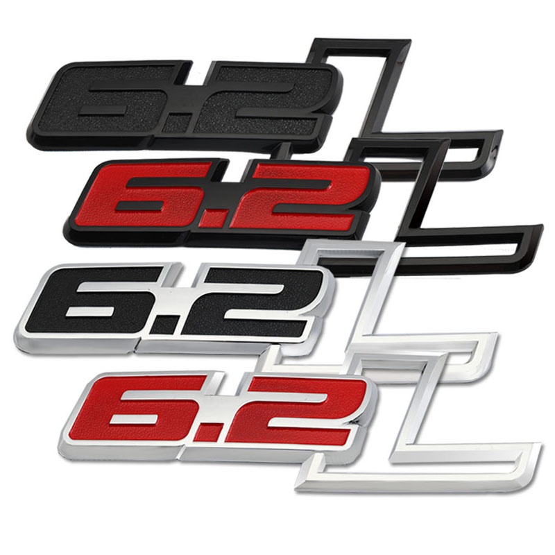 3D Car Stickers Emblem 6.2L Logo Badge Decals for Ford F150 6.2L Hummer ...