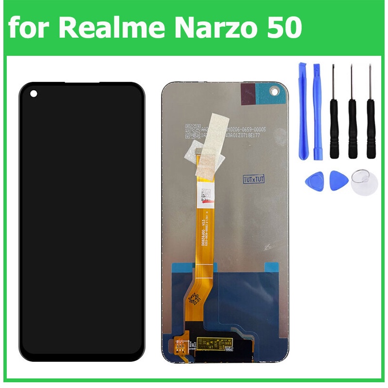 For Realme Narzo 50 RMX3286 LCD Display Touch Screen Glass Digitizer ...