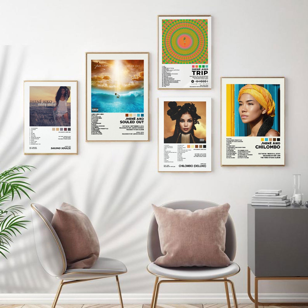 Jhene Aiko Chilombo Trip Souled Out Music Album Star Poster And Prints Wall Art Canvas Painting ...