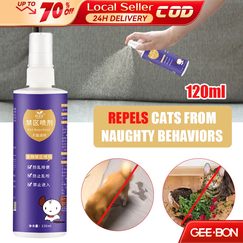 GEEBON Pet Repellent Spray Anti Cat Disorderly Urine Cat Scratch ...